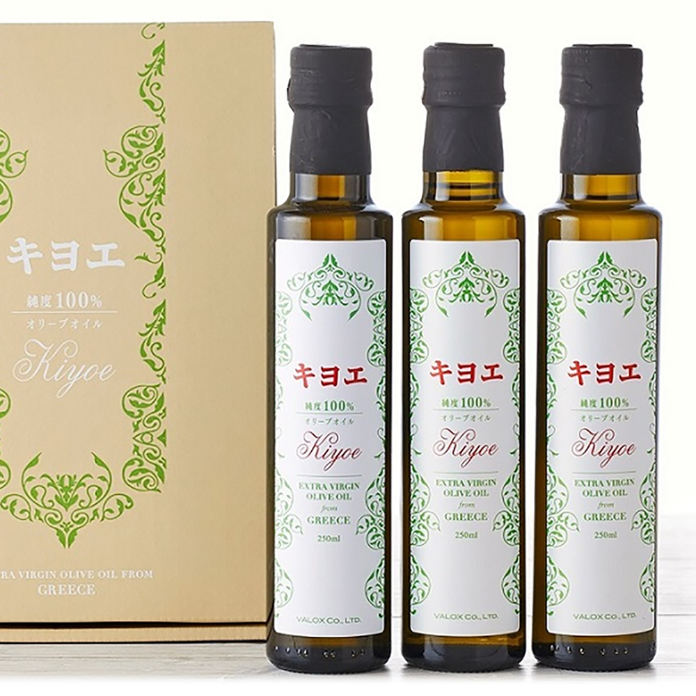 ギリシャ産＜キヨエ＞EXVオリーブオイル 250ml｜オリーブジュース100％オイルキヨエ【バロックス】